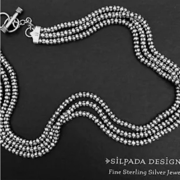 Silpada | Jewelry | Silpada Sterling Silver Triple Strand Oxidized ...